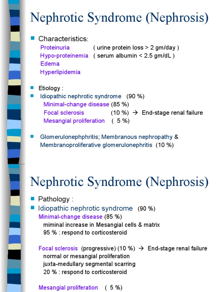 Nephrotic Syndrome (Nephrosis) | PDF | Internal Medicine | Clinical ...