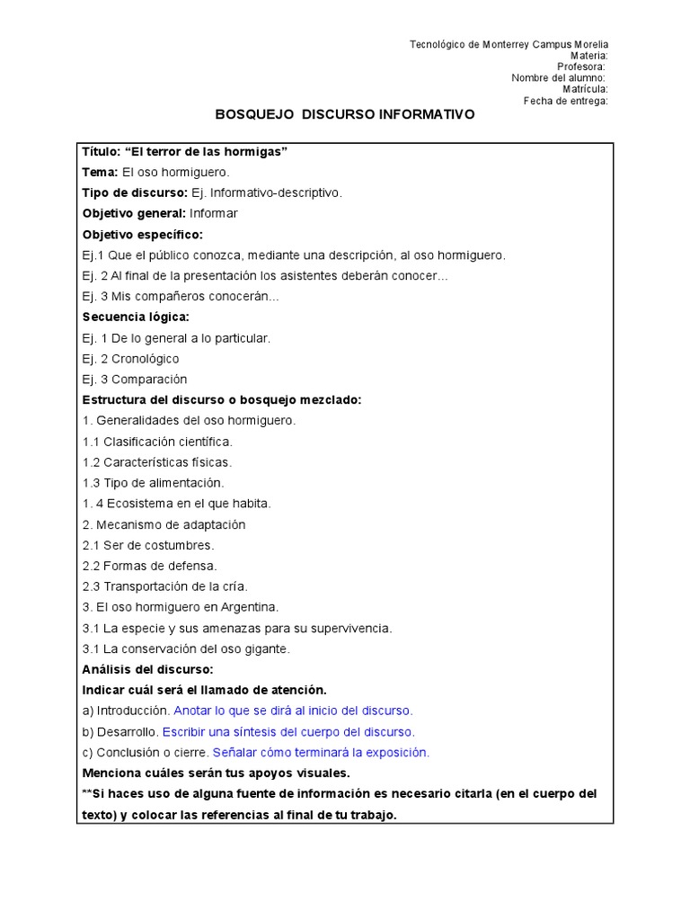 Formato Bosquejo | PDF | Science | Ciencia y Tecnología