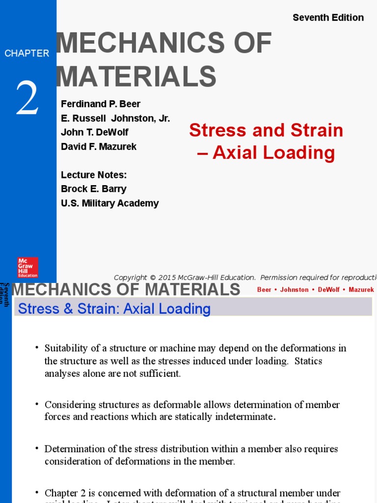 Axial Loading | PDF | Strength Of Materials | Deformation (Engineering)
