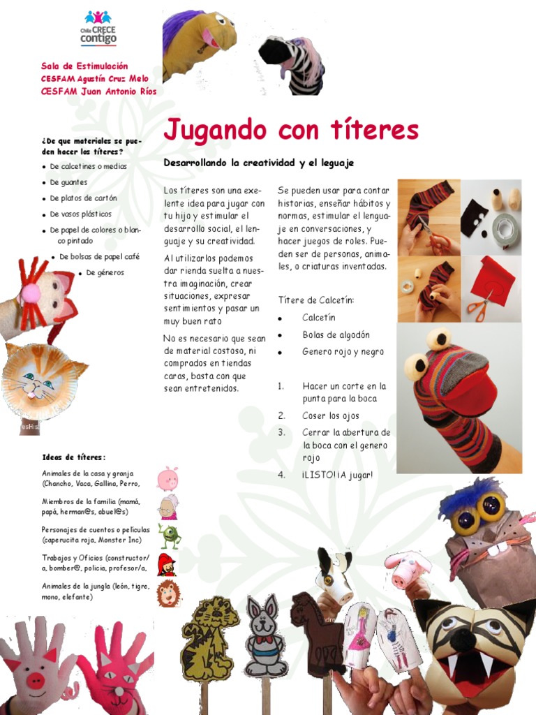 Instructivo Titeres Con Material de Desecho | PDF | Arte