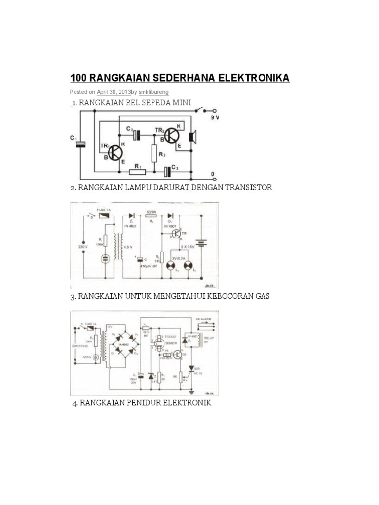 100 Rangkaian Sederhana | PDF