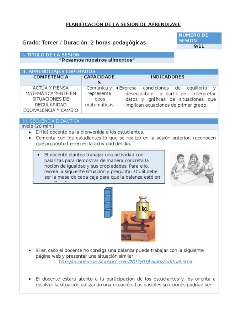 Mat1 - U1-Sesion 9 Primero | PDF | Ecuaciones | Objetos matemáticos