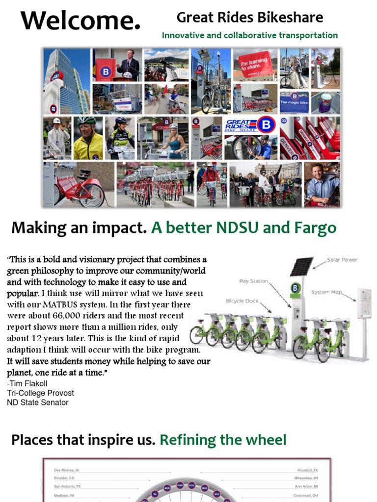 NDSU Bike Shares Presentation | PDF | Transport | Science