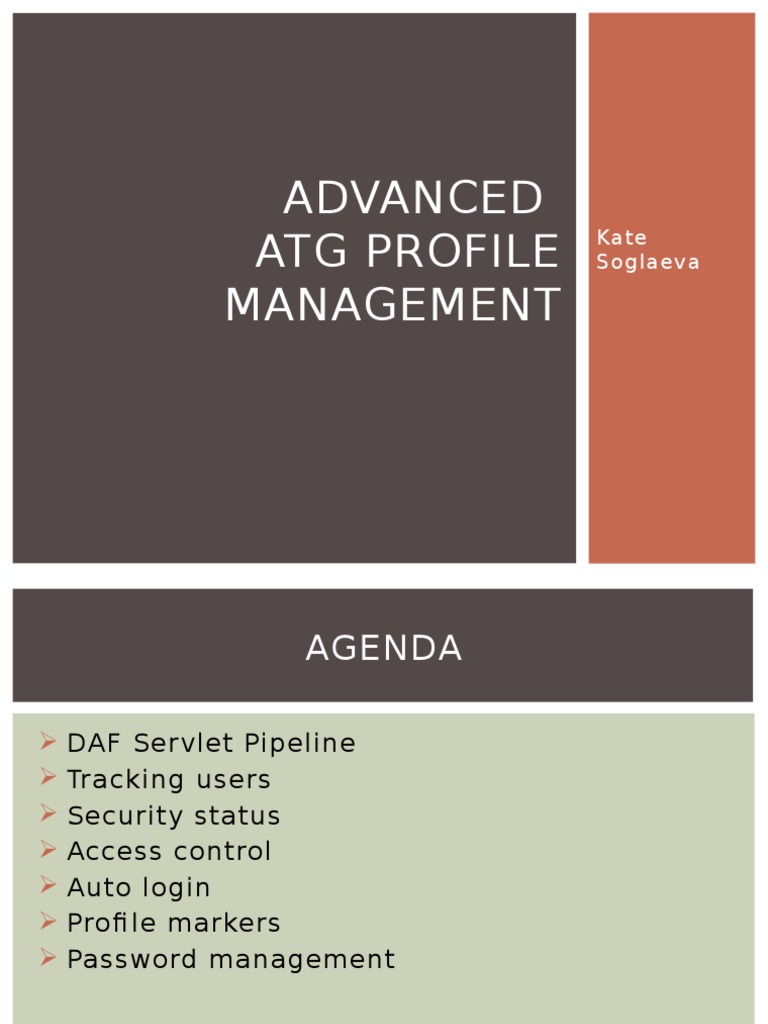 Oracle Commerce ATG: Advanced Profile Management | PDF | Http Cookie ...