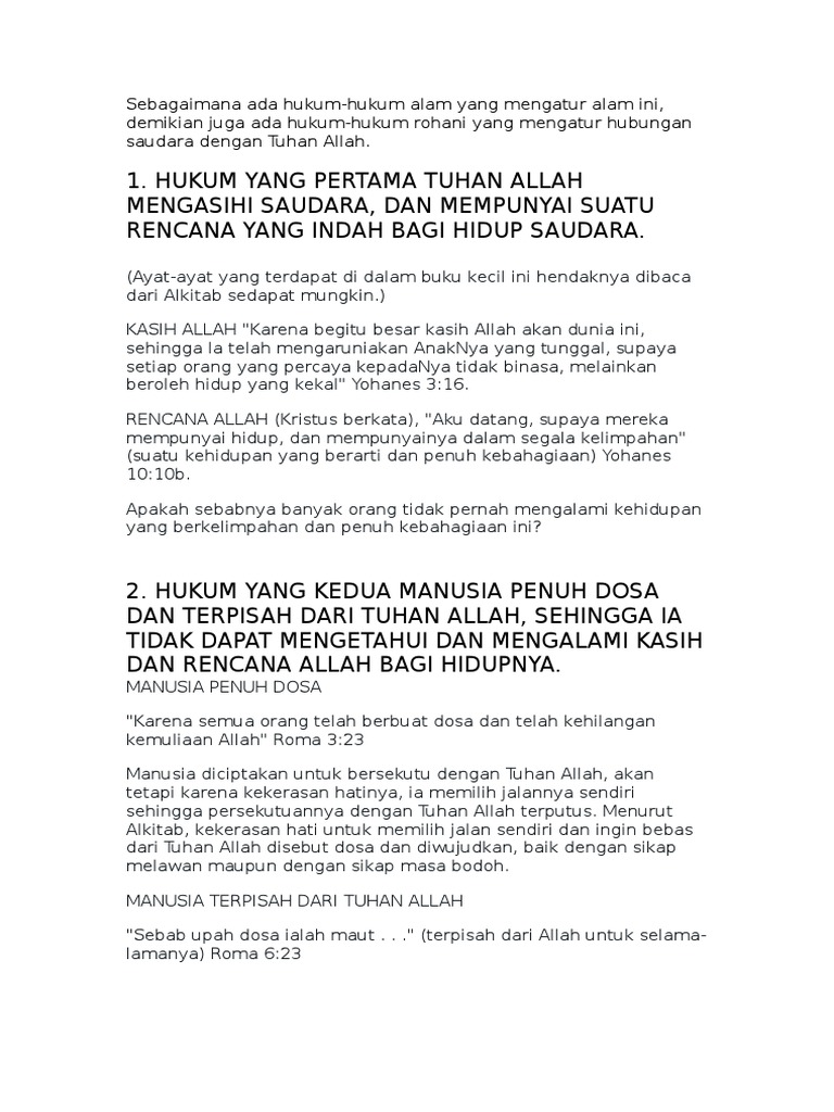 4 Hukum Rohani | PDF