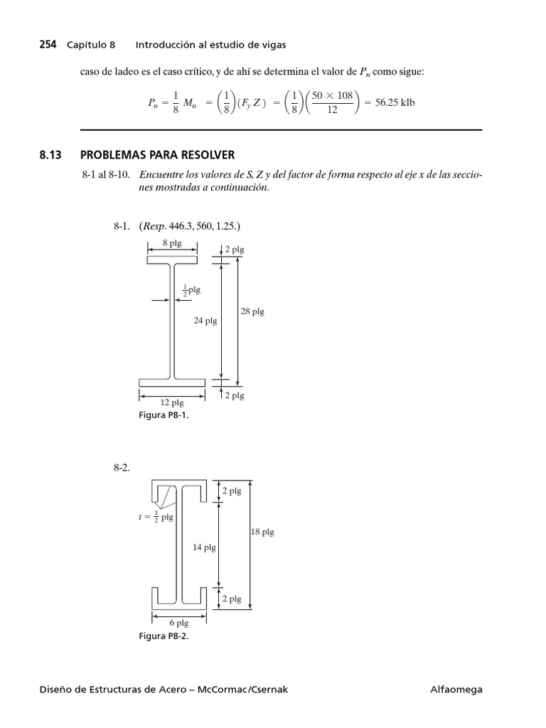 Estructuras de Acero McCormac PDF | Descargar gratis PDF | Tornillo ...