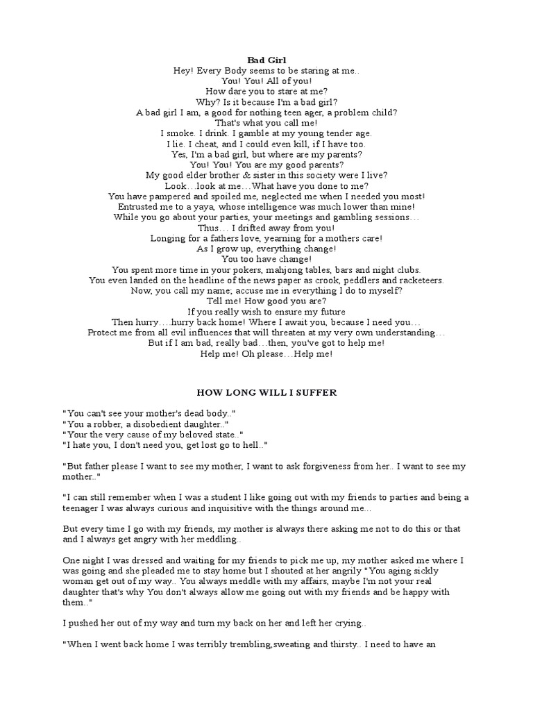 Declamation Pieces | Crucifixion | Mary Magdalene