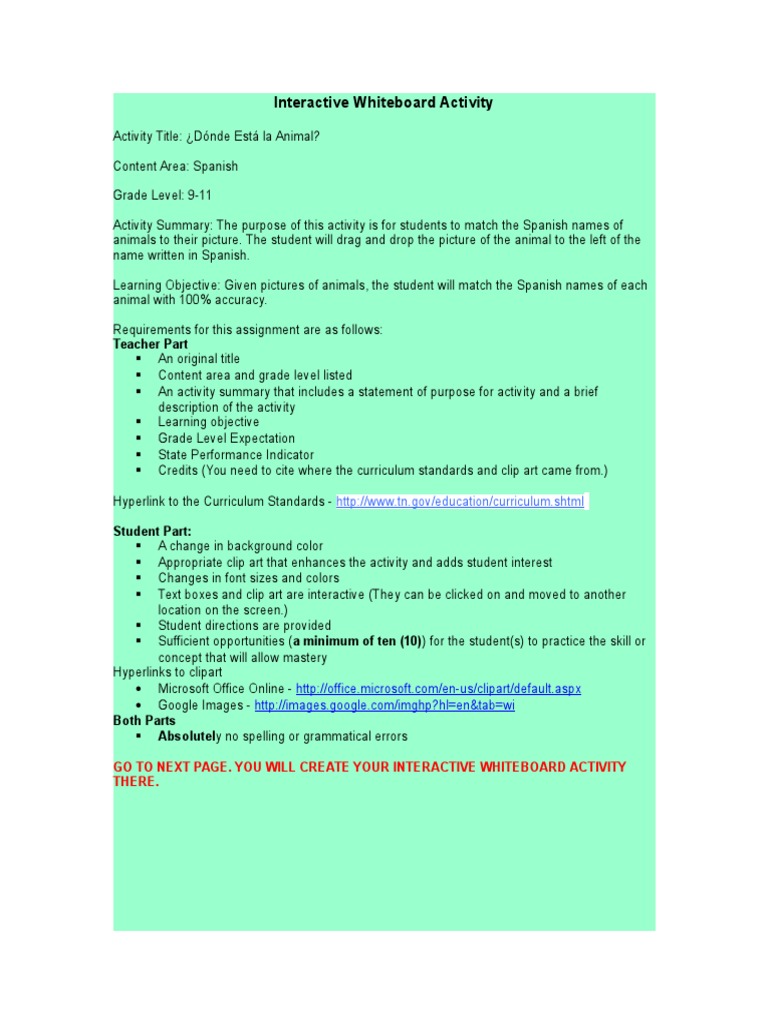 Spanish Animal Matching Activity | PDF