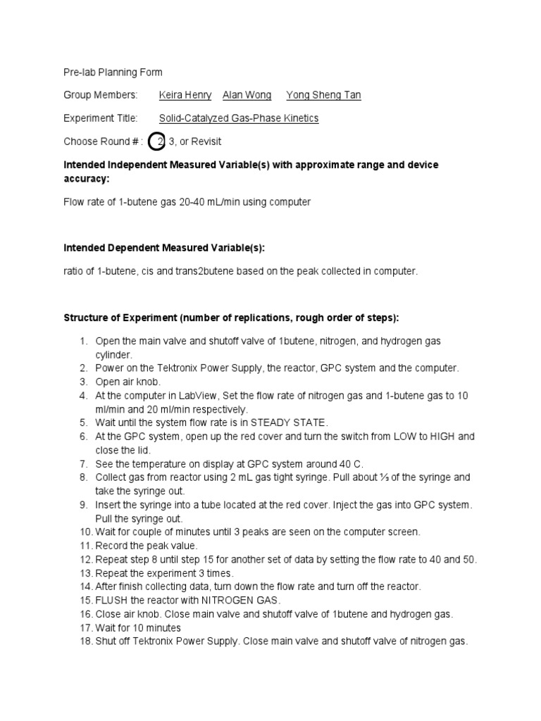 Lab Planning | PDF