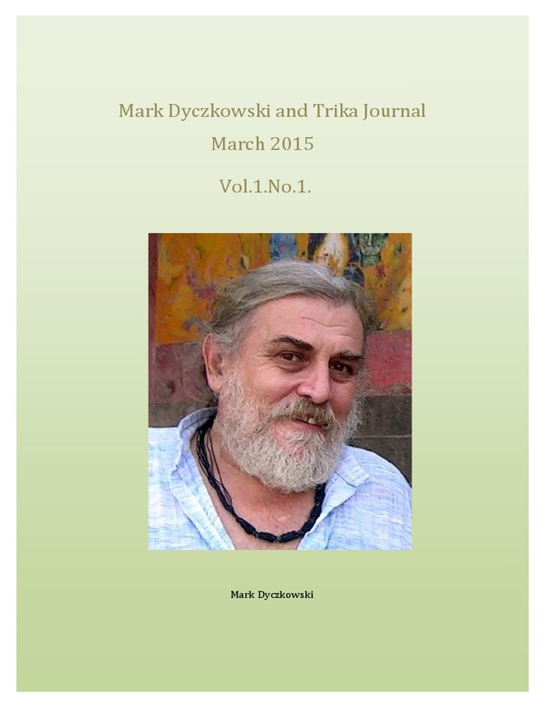 Mark Dyczkowski and Trika Journal March 2015 Vol.1.No.1. | PDF | Tantra ...