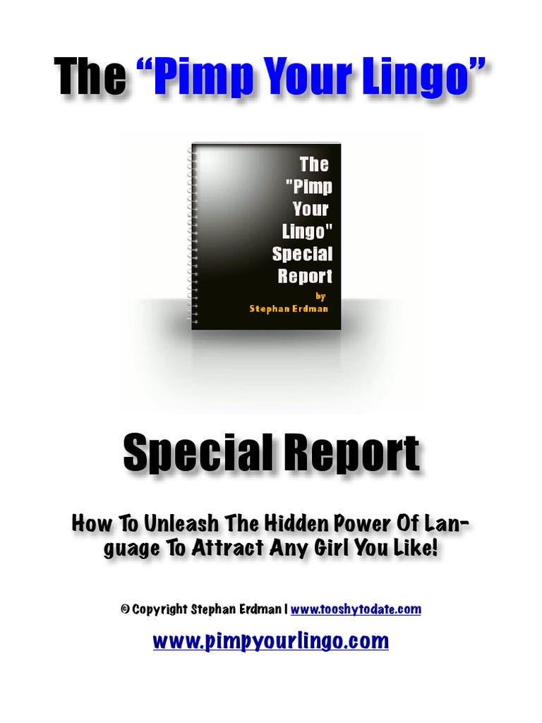 Pimp Your Lingo Report | PDF | Body Language | Conversation