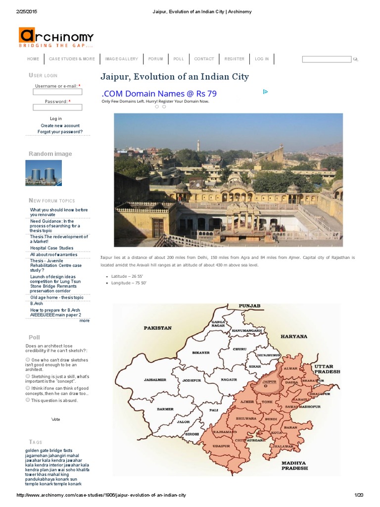 Jaipur, Evolution of an Indian City _ Archinomy.pdf | Mughal Empire
