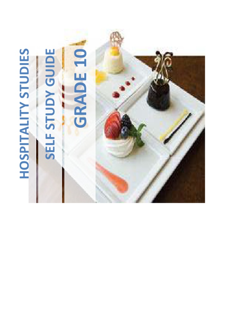 Grade 10 Hospitality Study Guide | PDF | Ground Beef | Franchising