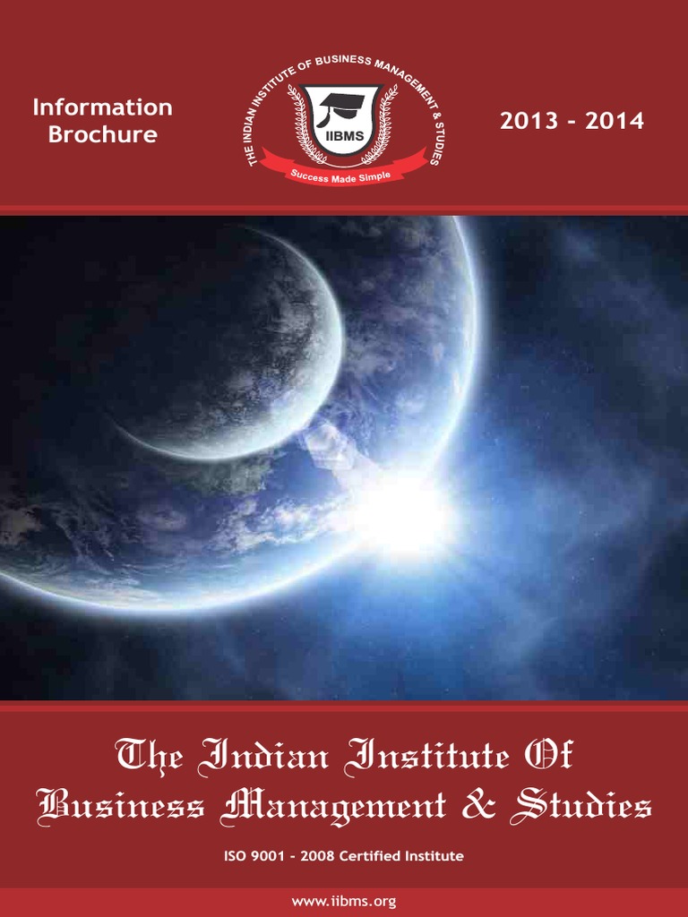IIBMS Prospectus | Download Free PDF | Professional Certification ...