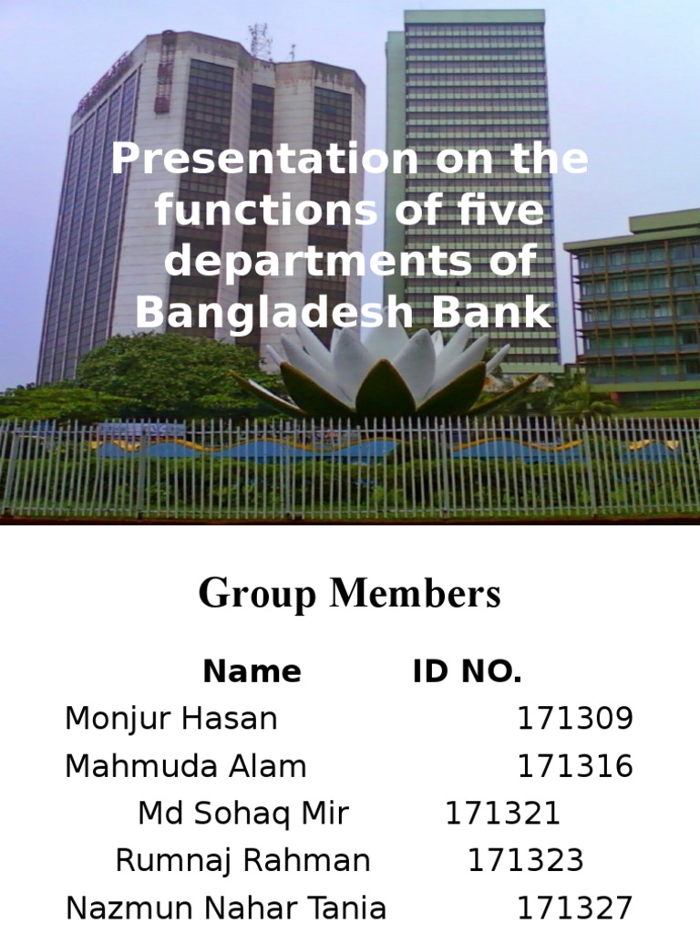 Functions of Five Departments Of bangladesh bank | Payment System | Banks