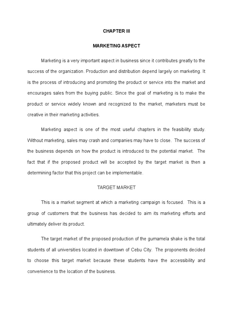 Final Marketing Aspect (EXAMPLE) | PDF | Pricing | Marketing