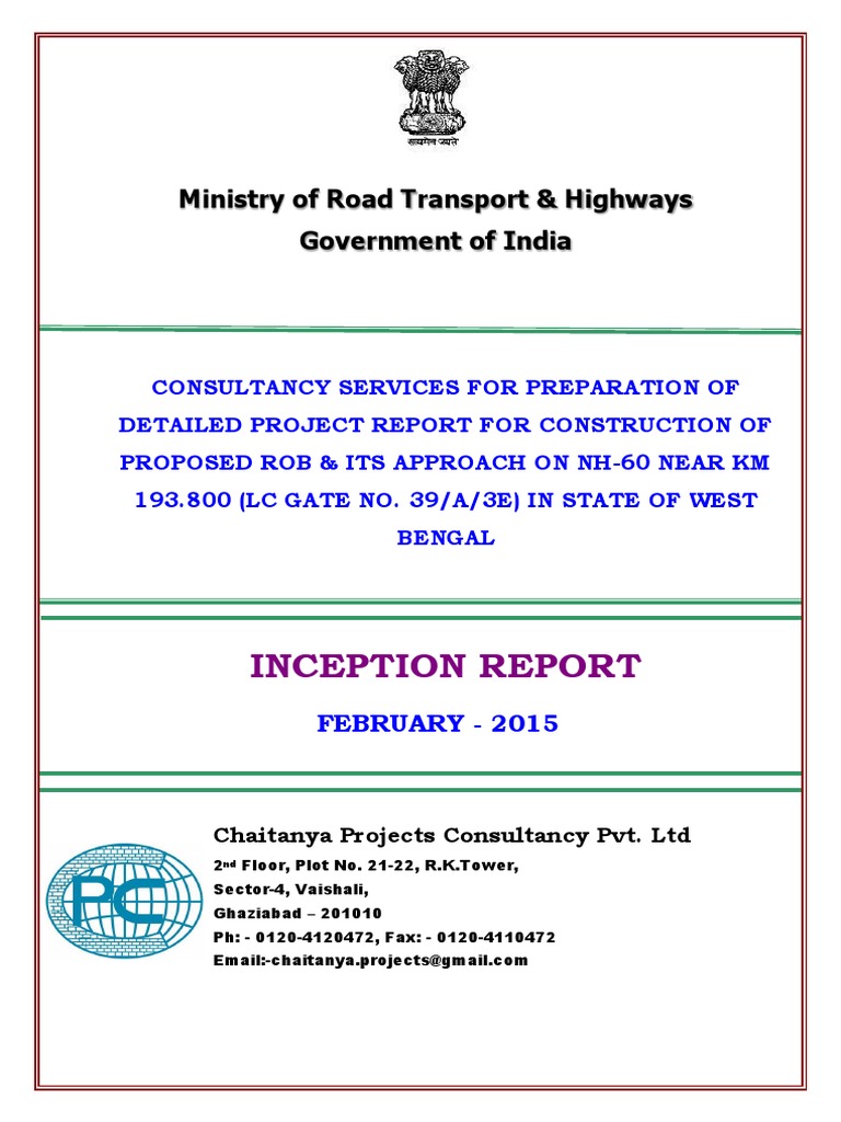 Inception Report | PDF | Transport | Nature