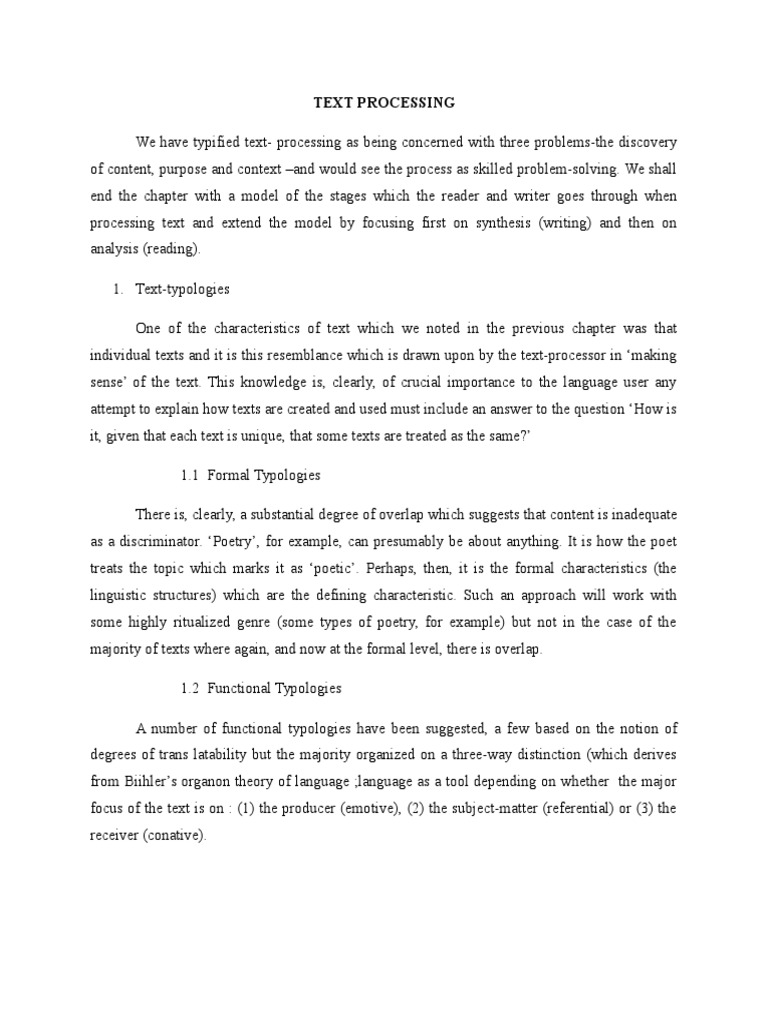 Text Processing | PDF | Poetry | Syntax