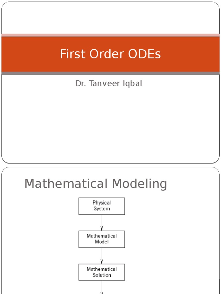 L1 First Order ODEs | PDF | Ordinary Differential Equation | Differential Equations