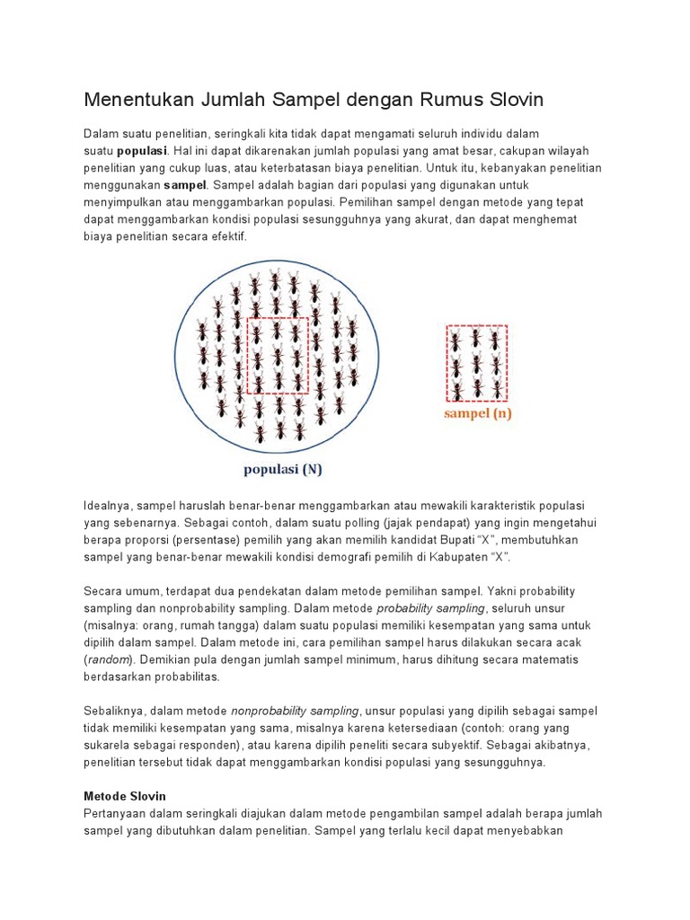 Rumus Slovin
