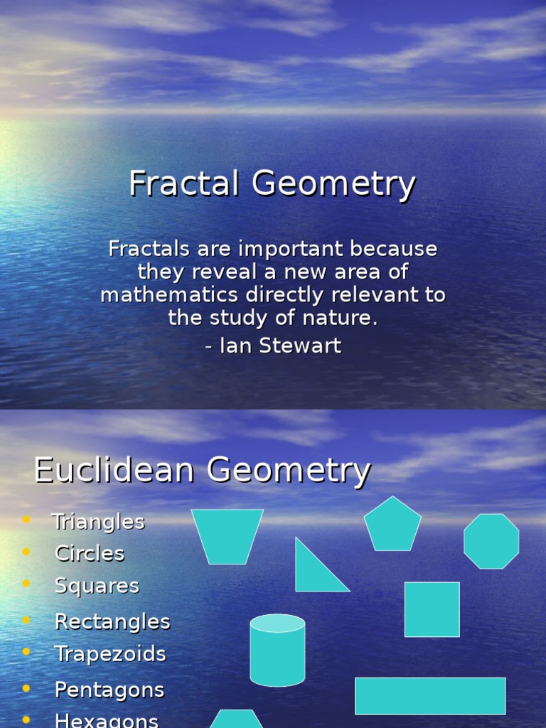 Fractals GEOMETRY | PDF | Geometric Shapes | Space
