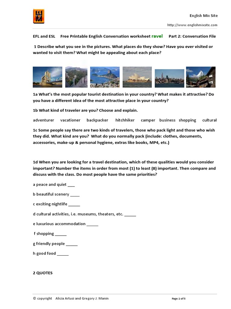 Travel Conversation | PDF