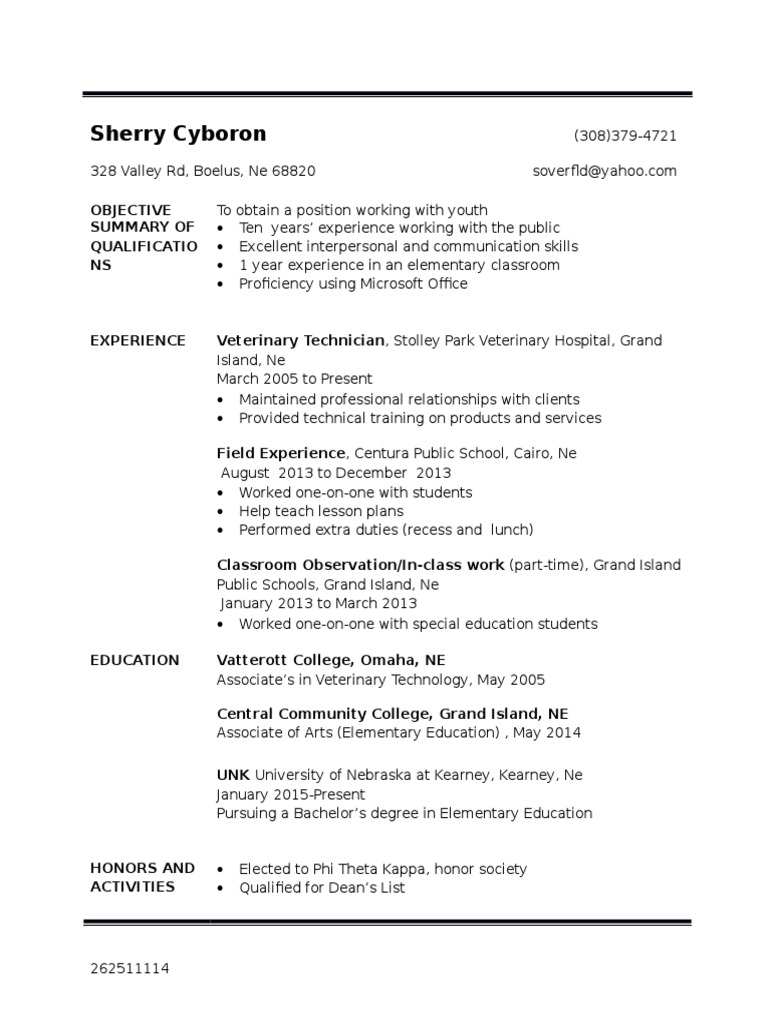 Cyboron Sherry Resume | PDF