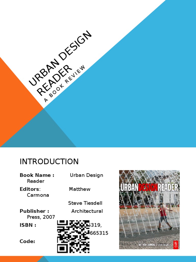 Urban Design Reader Overview | PDF | Urban Design | Mental Processes