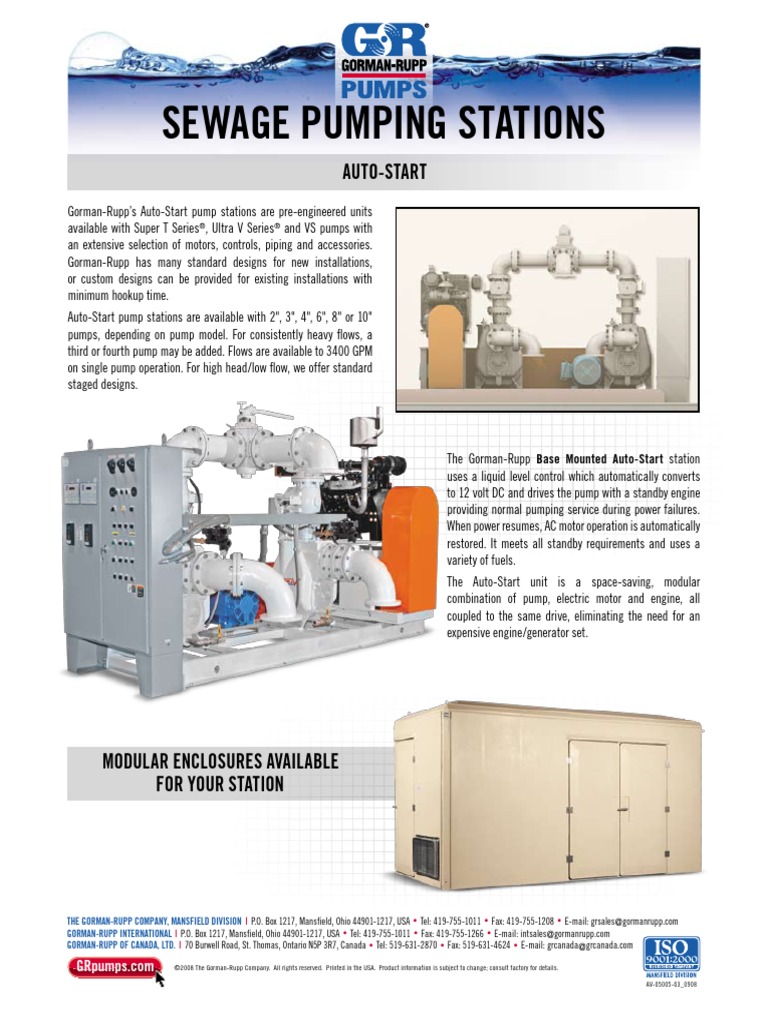 Auto-Start Pump Stations Guide | PDF