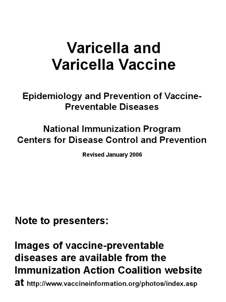 Varicella | PDF | Vaccines | Pediatrics