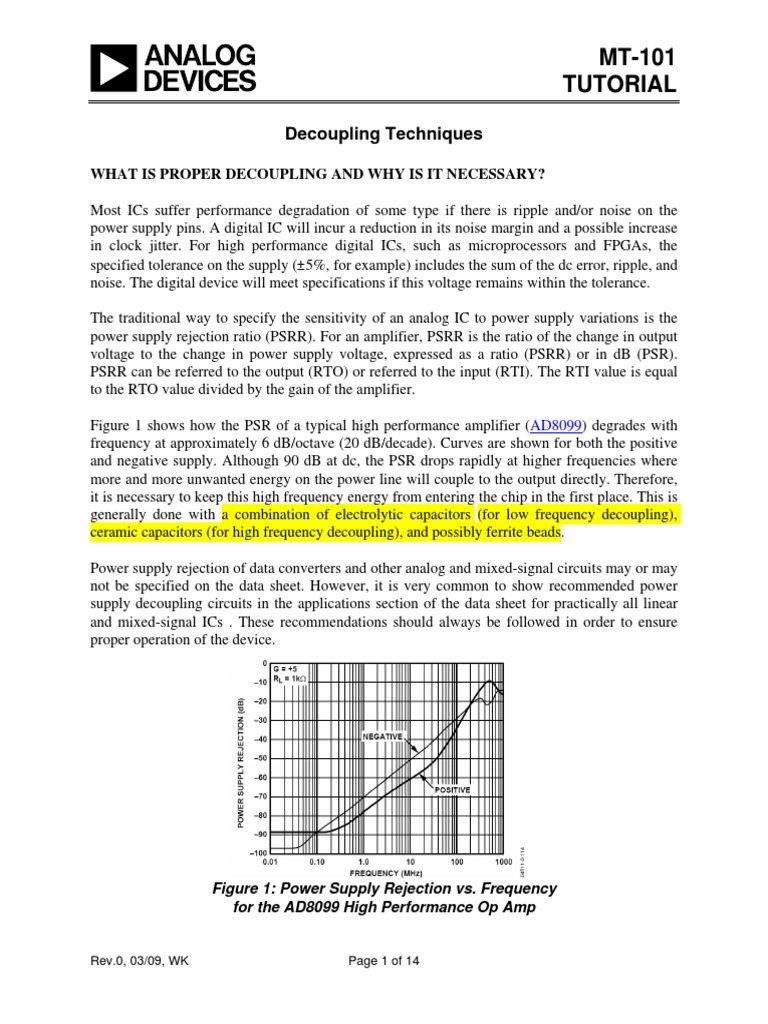 Decoupling Techniques | PDF | Capacitor | Inductor