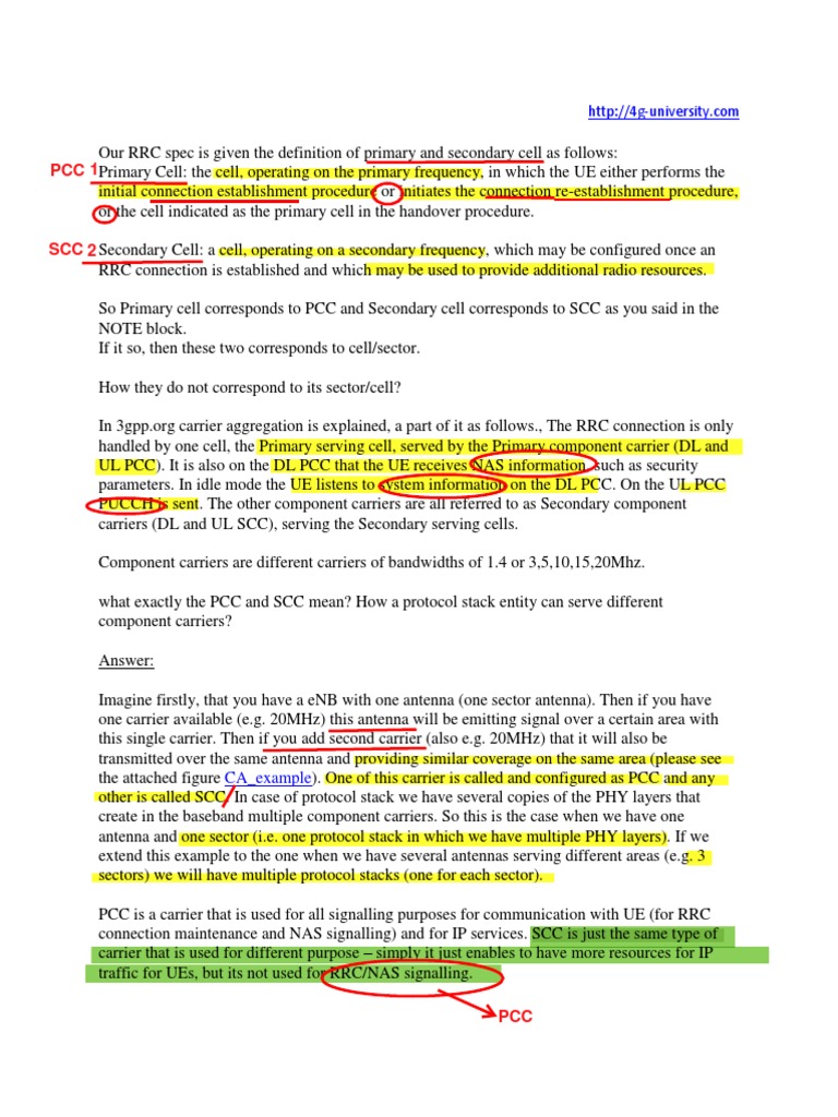 PCC and SCC | Download Free PDF | Communications Protocols | Antenna ...