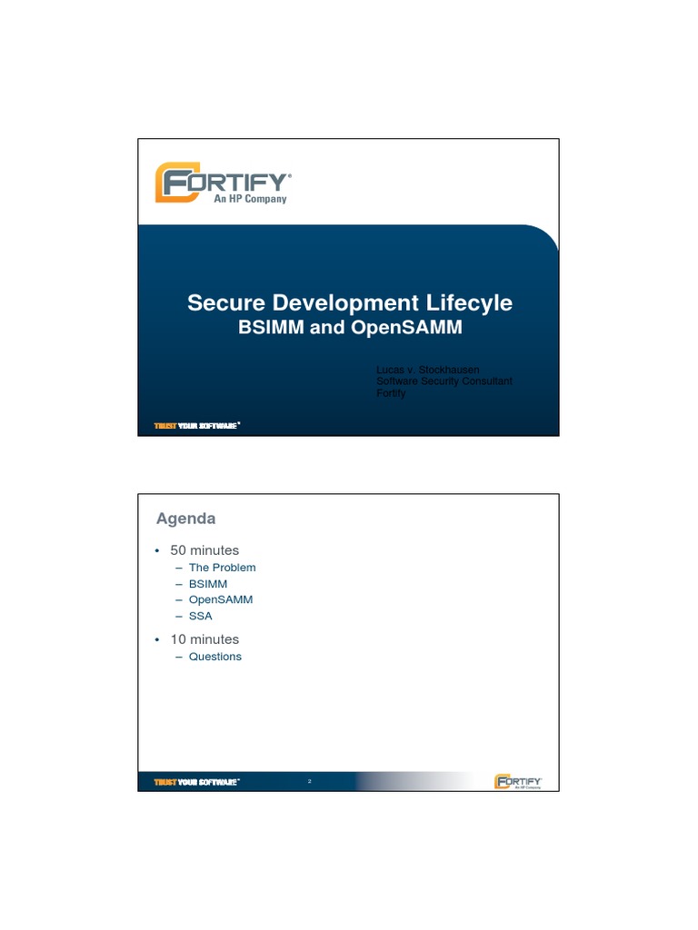 An Introduction to Secure Software Development Lifecycles and Security ...