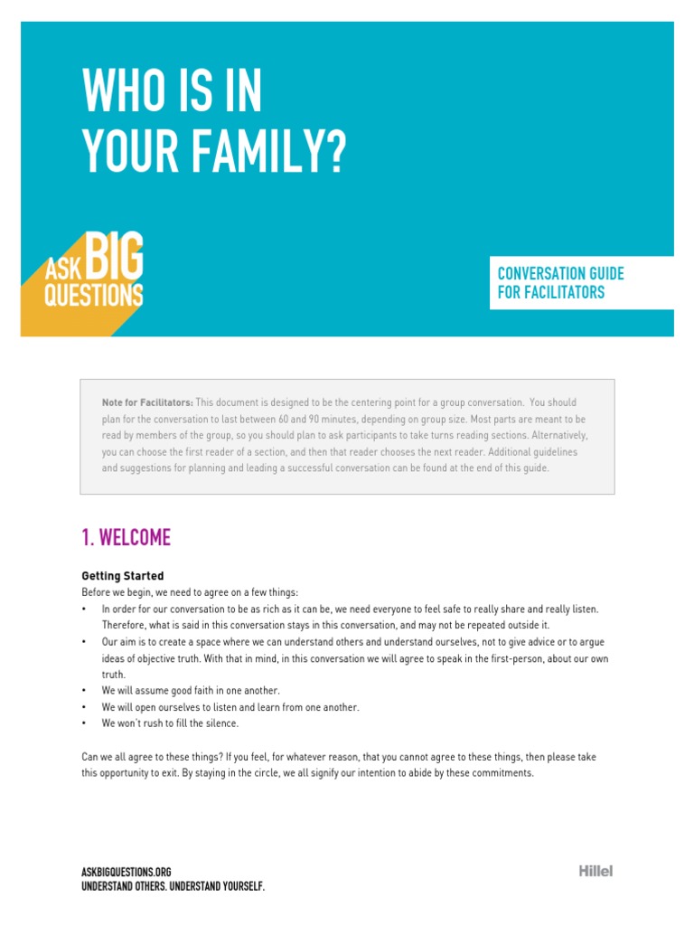 Who Is in Your Family | Download Free PDF | Conversation | Truth