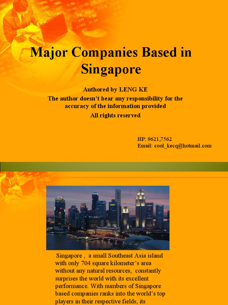 Major Companies in Singapore | PDF | Business