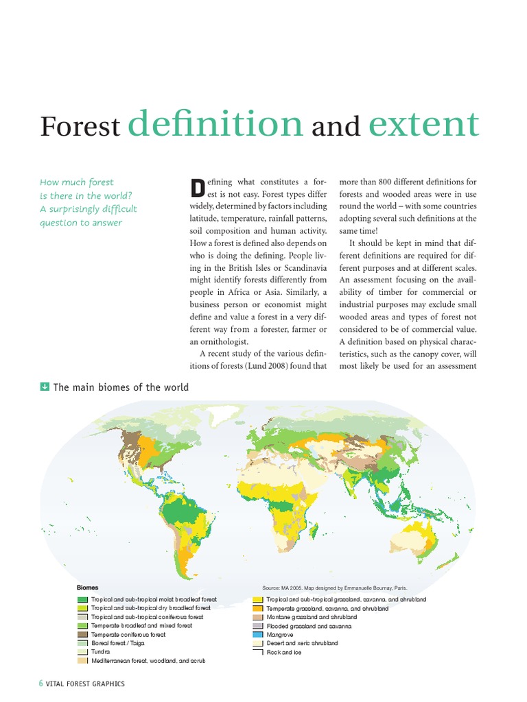 VFG 01 Forest Definition and Extent | PDF | Grassland | Forests