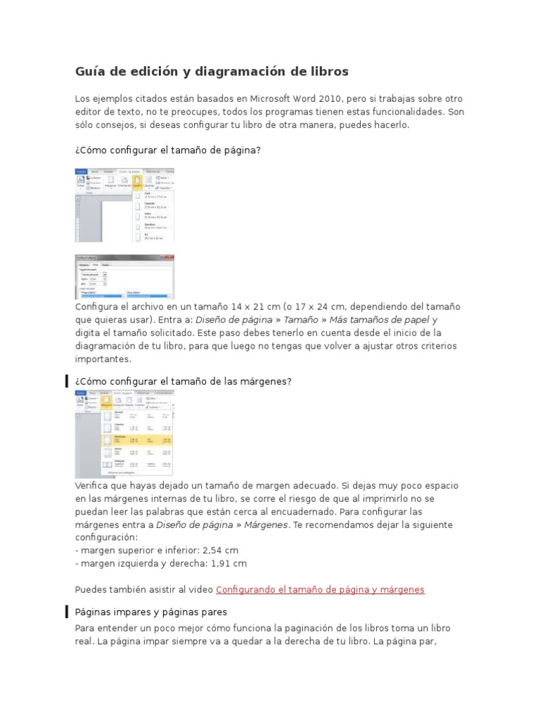 Guía de diagramación de libros en Word | PDF | Serif | Libros