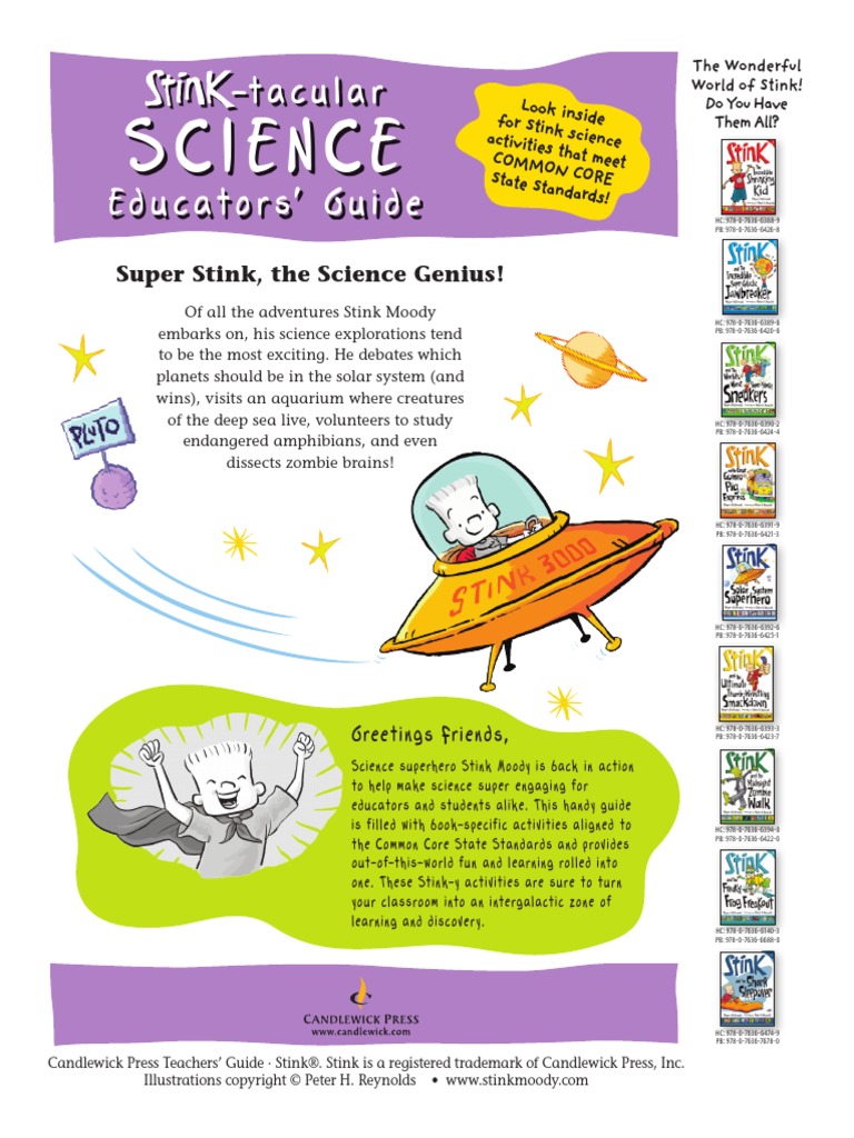 Stink Teachers' Guide: Stinktacular Science | PDF | Planets | Reading ...