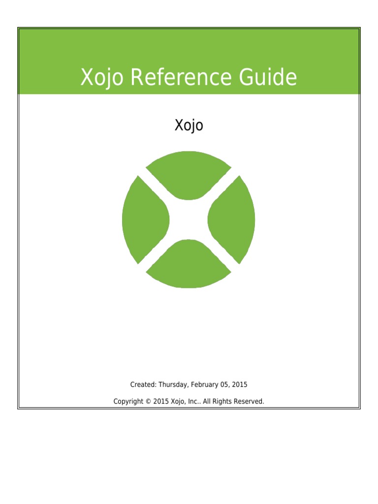 Xojo Reference Guide | PDF | Ios | I Phone