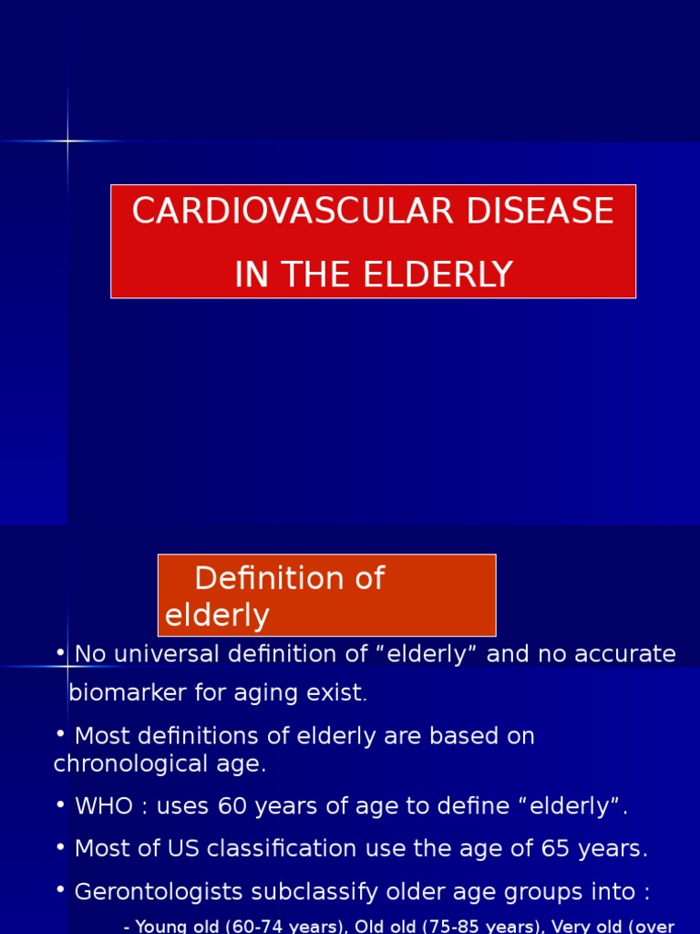 Cardiovascular Disease in The Elderly | PDF | Atrium (Heart ...
