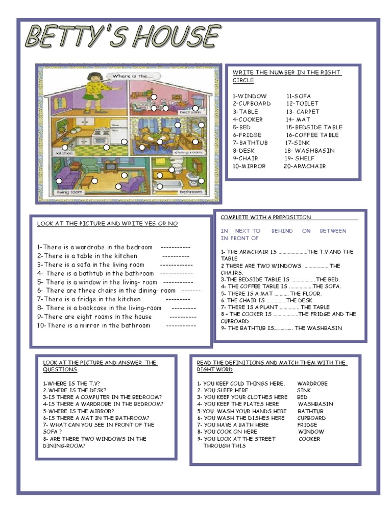 Home Furniture and Room Layout Quiz | PDF