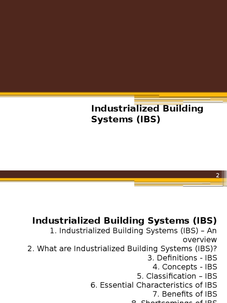 Industrialized Building Systems (IBS) | Download Free PDF | Precast ...