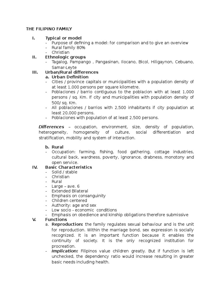 The Filipino Family | PDF | Socialization | Society