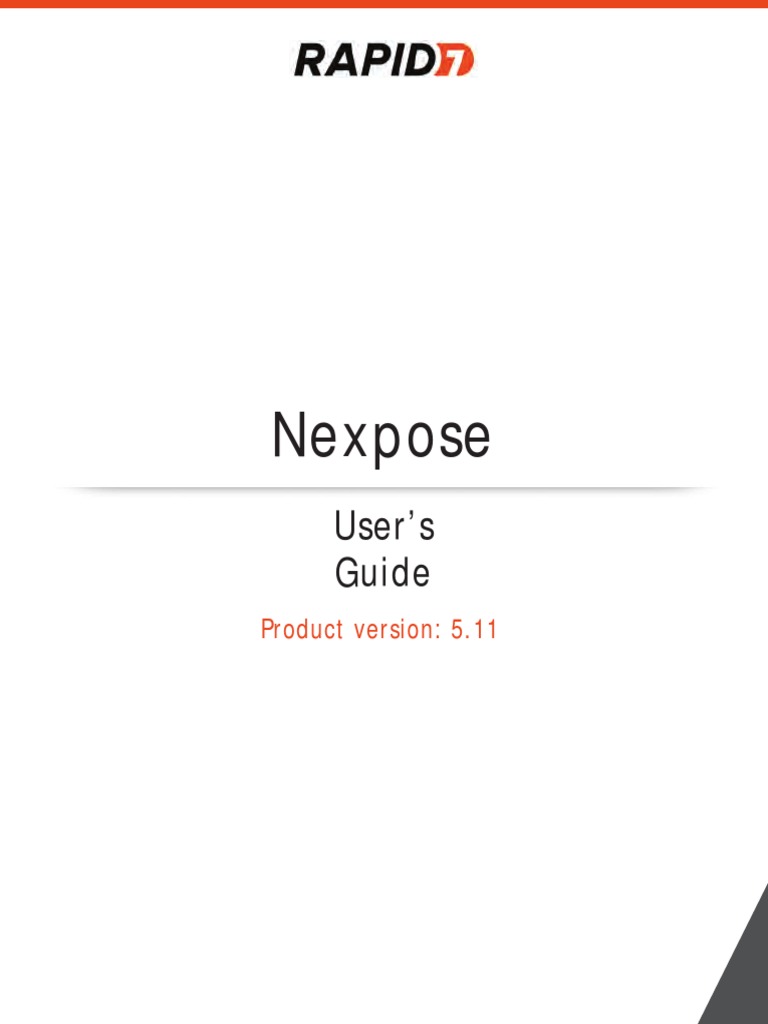 Nexpose User Guide PDF | PDF | Web Browser | Command Line Interface