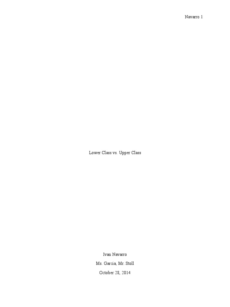 Class Disparities in American Society | PDF | Economic Inequality ...