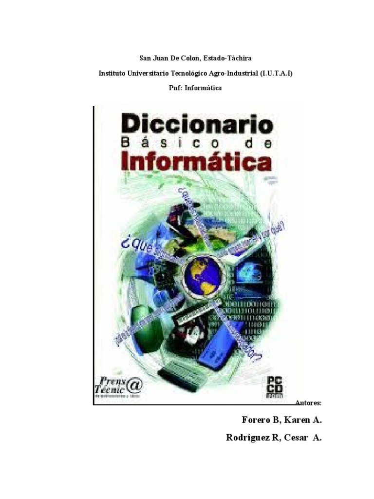 Diccionario de Informatica | PDF | Memoria del ordenador | Periférico