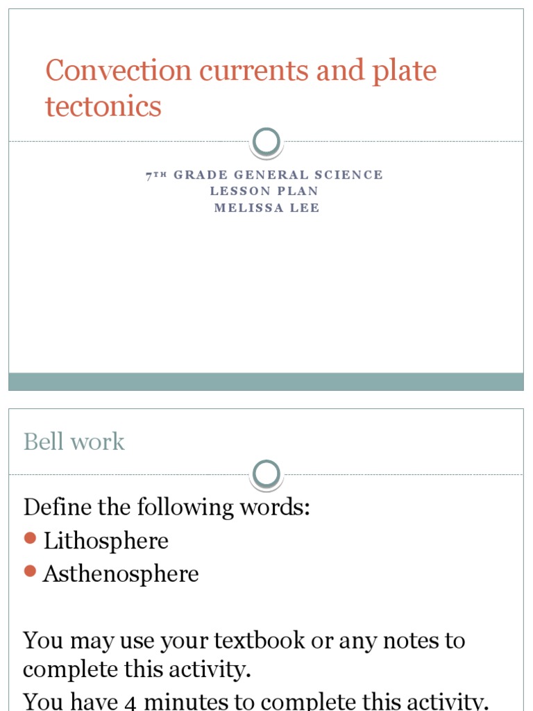 Convection Currents and Plate Tectonics | PDF | Plate Tectonics | Tectonics
