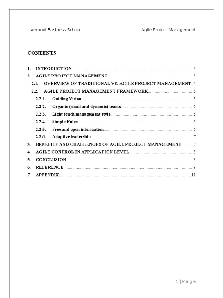 Agile Project Management Pdf Agile Software Development Project