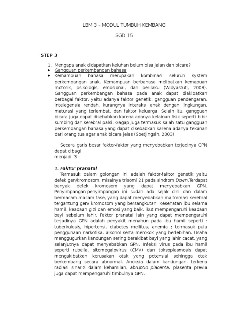 LBM 3-Modul Tumbang | PDF