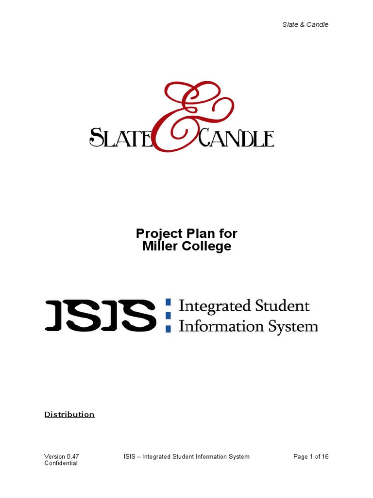 ISIS - Integrated Student Information System Project Plan | PDF | Web ...